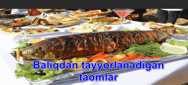 Baliqdan taom tayyorlash usullari, retseplar